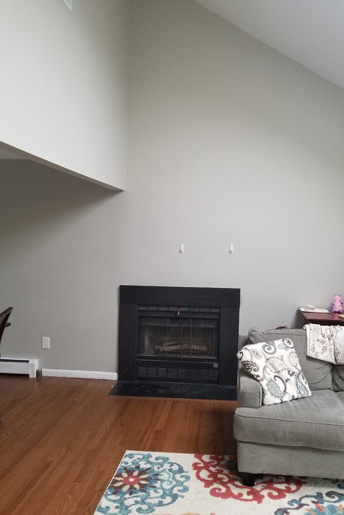 Uncentered fireplace