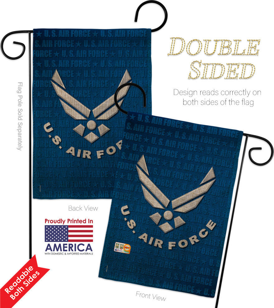 US Air Force Americana Military Garden Flag Set, 13" X 18.5" X 0.1 ...