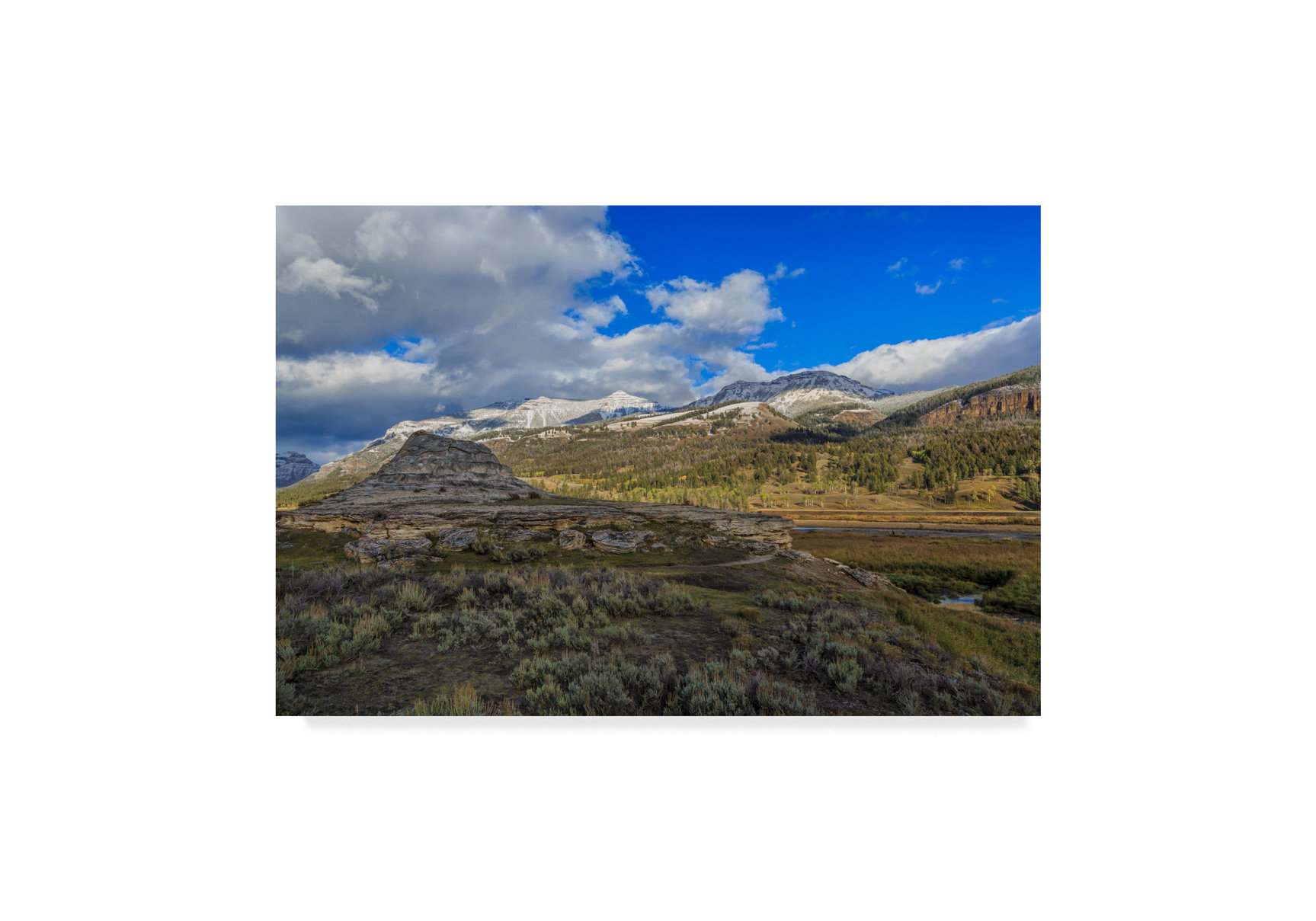Galloimages Online 'Soda Butte In Yellowstone' Canvas Art, 32"x22 ...