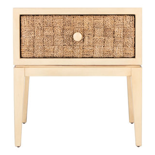 Safavieh Couture Armand Woven Wood Nightstand, #N/A - Beach Style ...