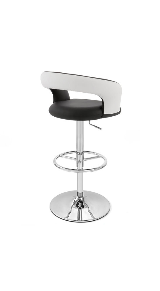 Monza Adjustable Height Swivel Armless Bar Stool - Contemporary - Bar ...