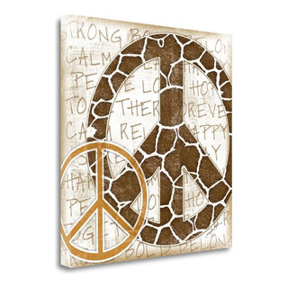 "Peace Giraffe" By Jennifer Pugh, Giclee Print On Gallery Wrap Canvas ...