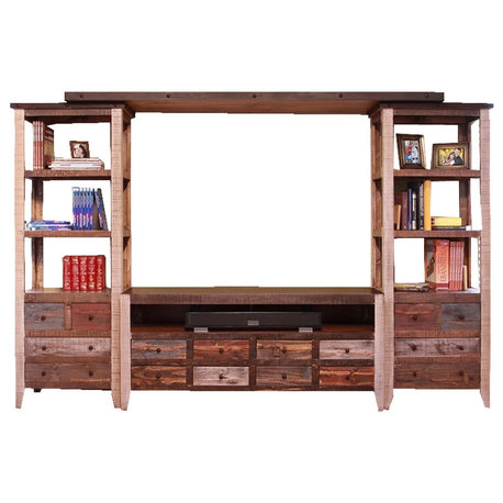 The 15 Best Entertainment Centers with Metal Shelves | Houzz