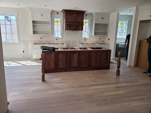 large kitchen island overhang?