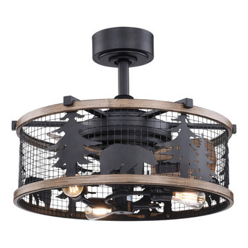 Rustic Lodge Style Ceiling Fans | Shelly Lighting