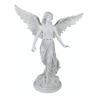Large Angel Of Patience Statue - Traditional - Garden Statues And Yard ...