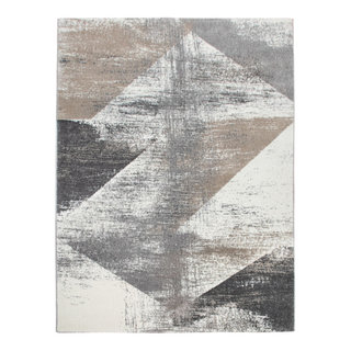 Modern Area Rug With Abstract Design, 2'x3'3" - Contemporary - Area ...