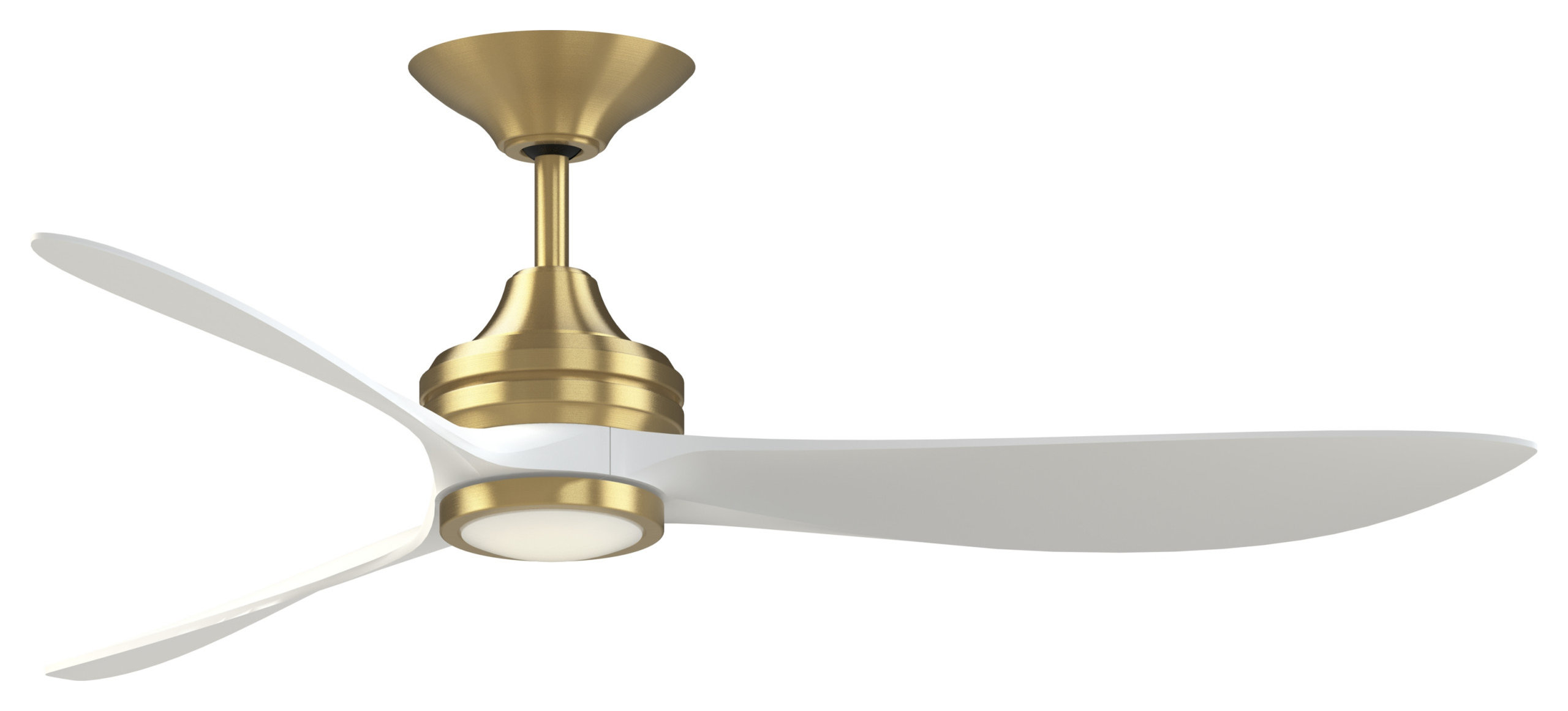 Aviara 60" Indoor/Outdoor Fan With LED Light Kit Satin Brass/White ...