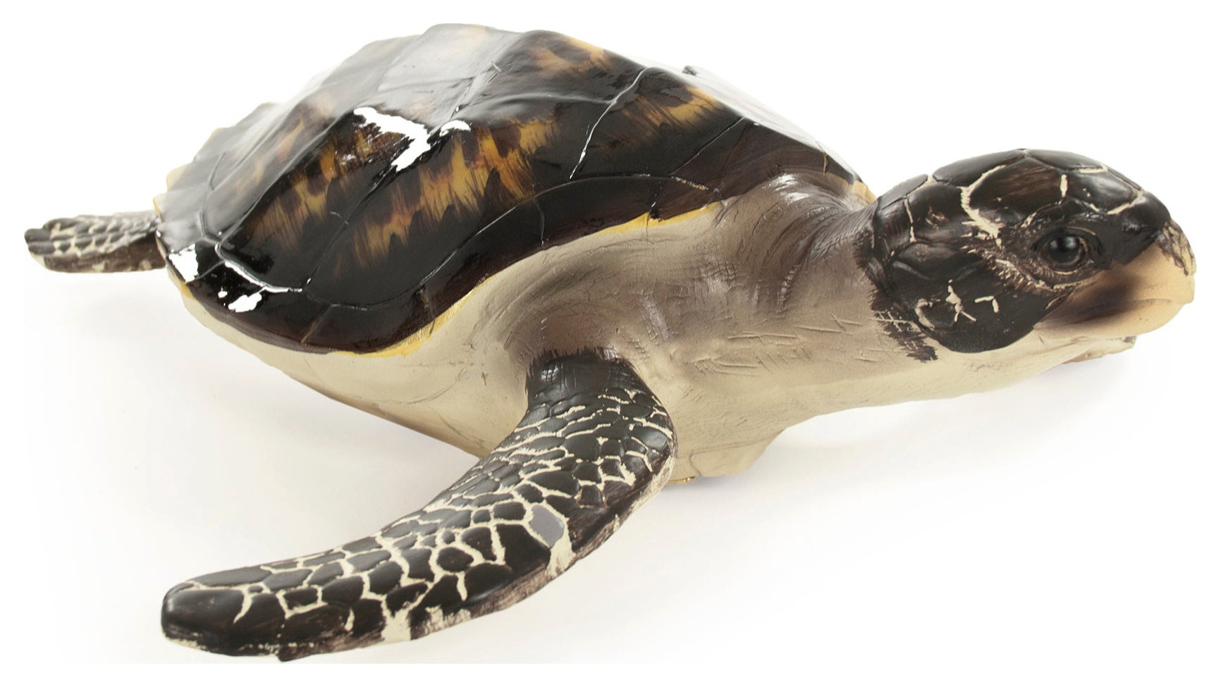 Sea Turtle Sculpture, L - Beach Style - Decorative Objects And ...