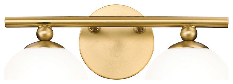 Z-Lite Neoma 2 Light Vanity, Modern Gold/Opal Etched - 1100-2V-MGLD ...