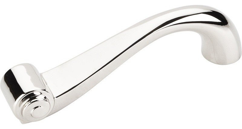 Jeffrey Alexander Duval 96mm CTC Scroll Pull - Traditional - Cabinet And Drawer Handle Pulls ...
