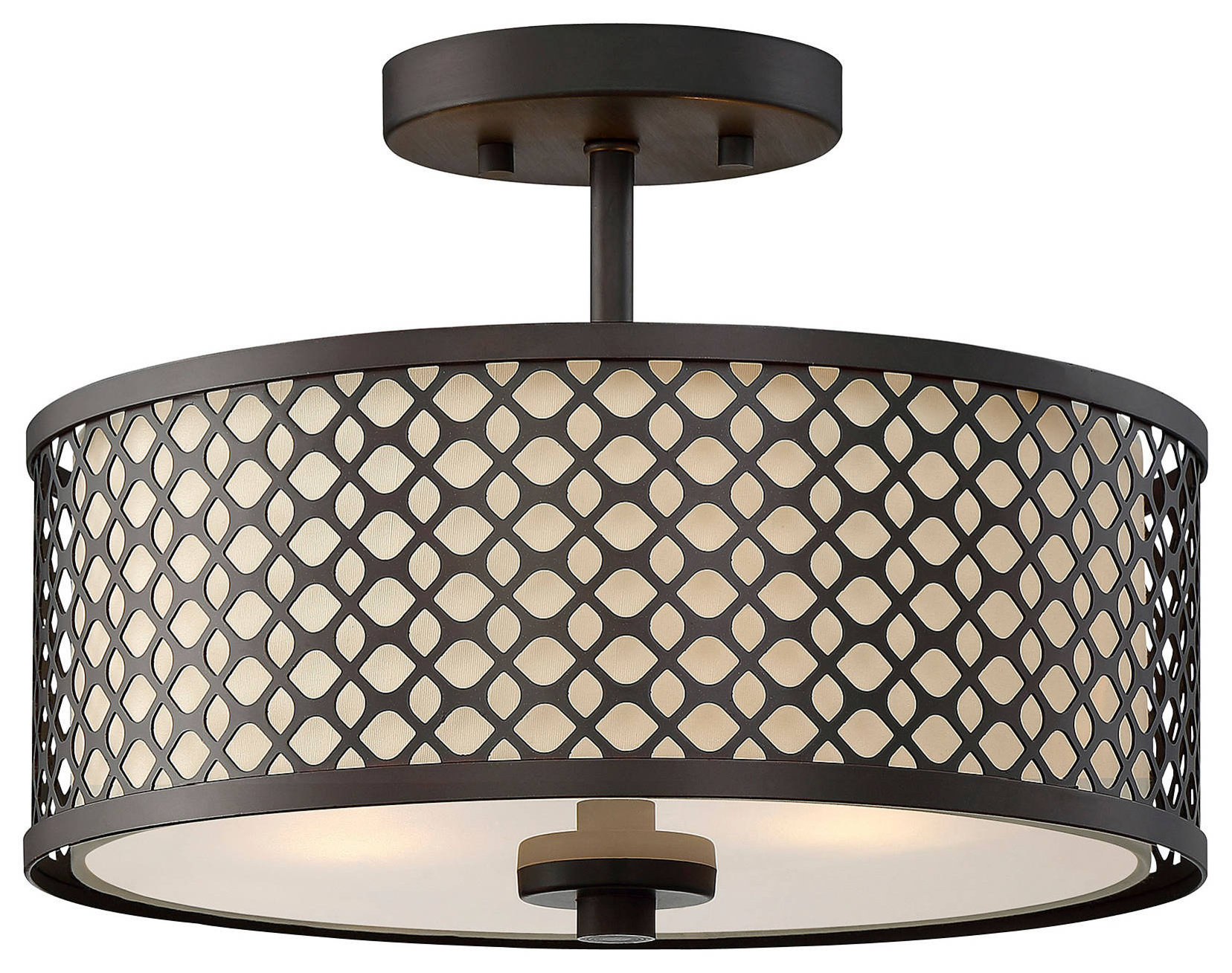 Beautiful Things Lighting Rustica 2 Light Semi Flush 42052 ...