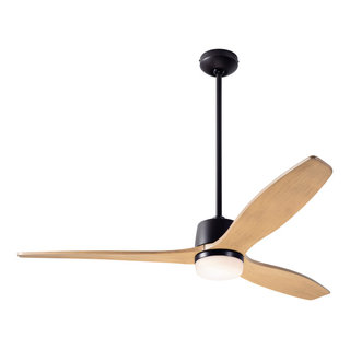 Arbor Fan, Dark Bronze, 54" Maple Blades With LED - Transitional ...