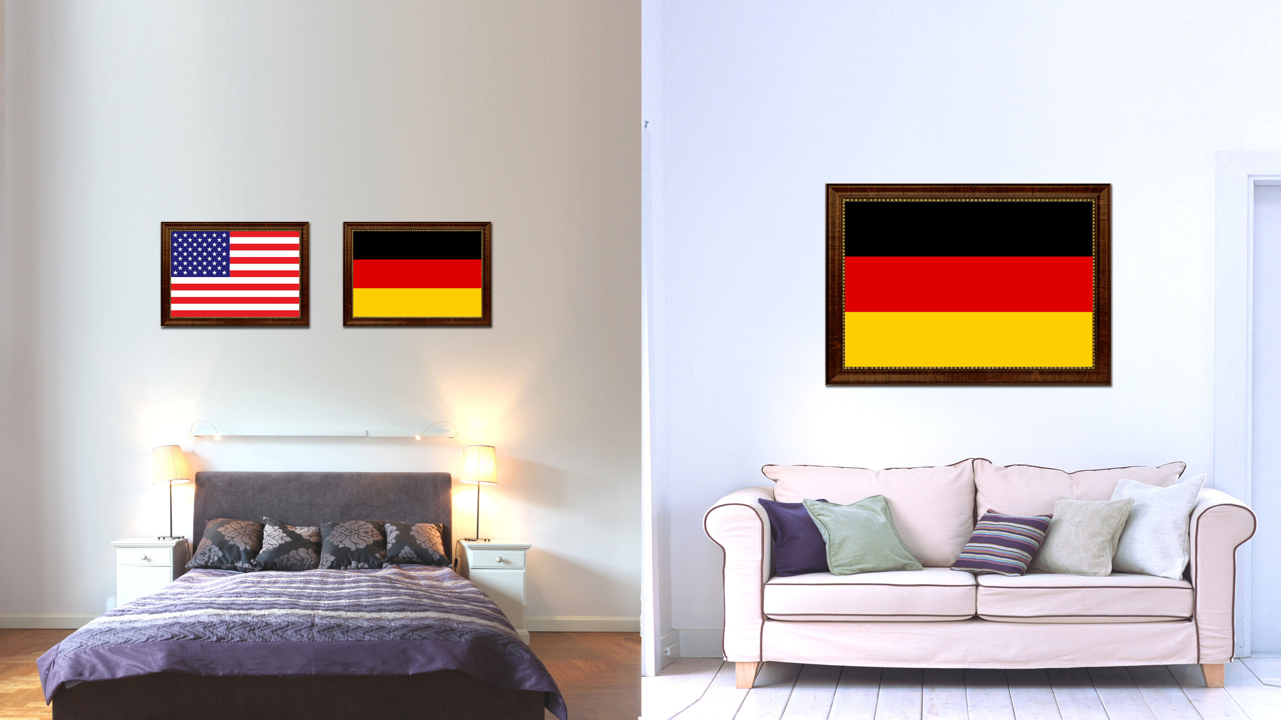 Germany Country Flag Canvas Print, 15"x21", 19"x27" - Traditional ...