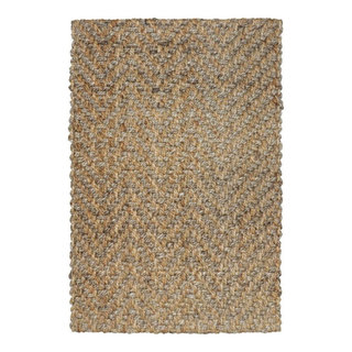 Classic Home Herringbone Natural Rug, 8'x10' - Beach Style - Area Rugs ...