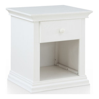 Suite Bebe Hayes Traditional Wood Nightstand in White Finish ...