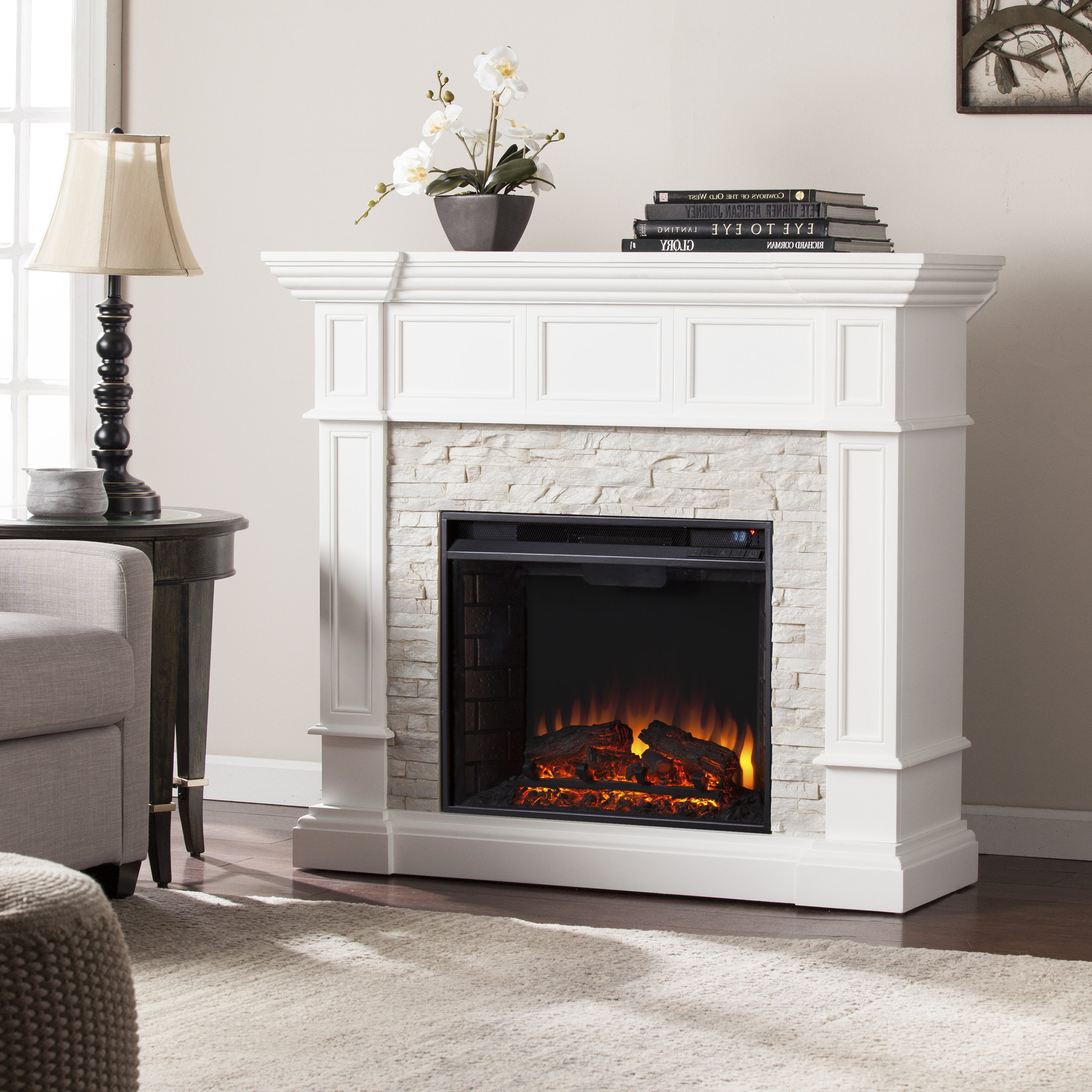Xerick Corner Convertible Electric Fireplace - Traditional - Indoor ...