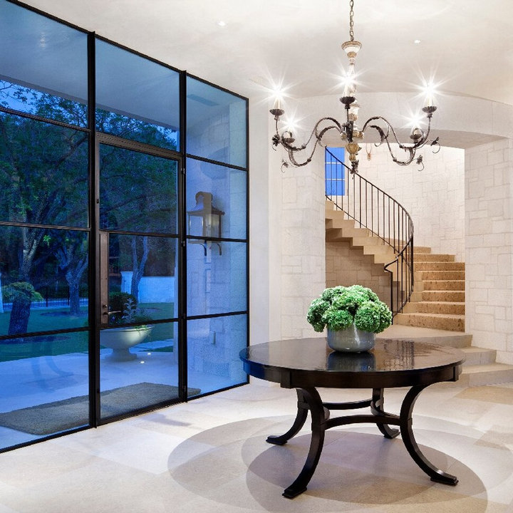 75 Beautiful Entrance with a Glass Front Door Ideas and Designs - May ...