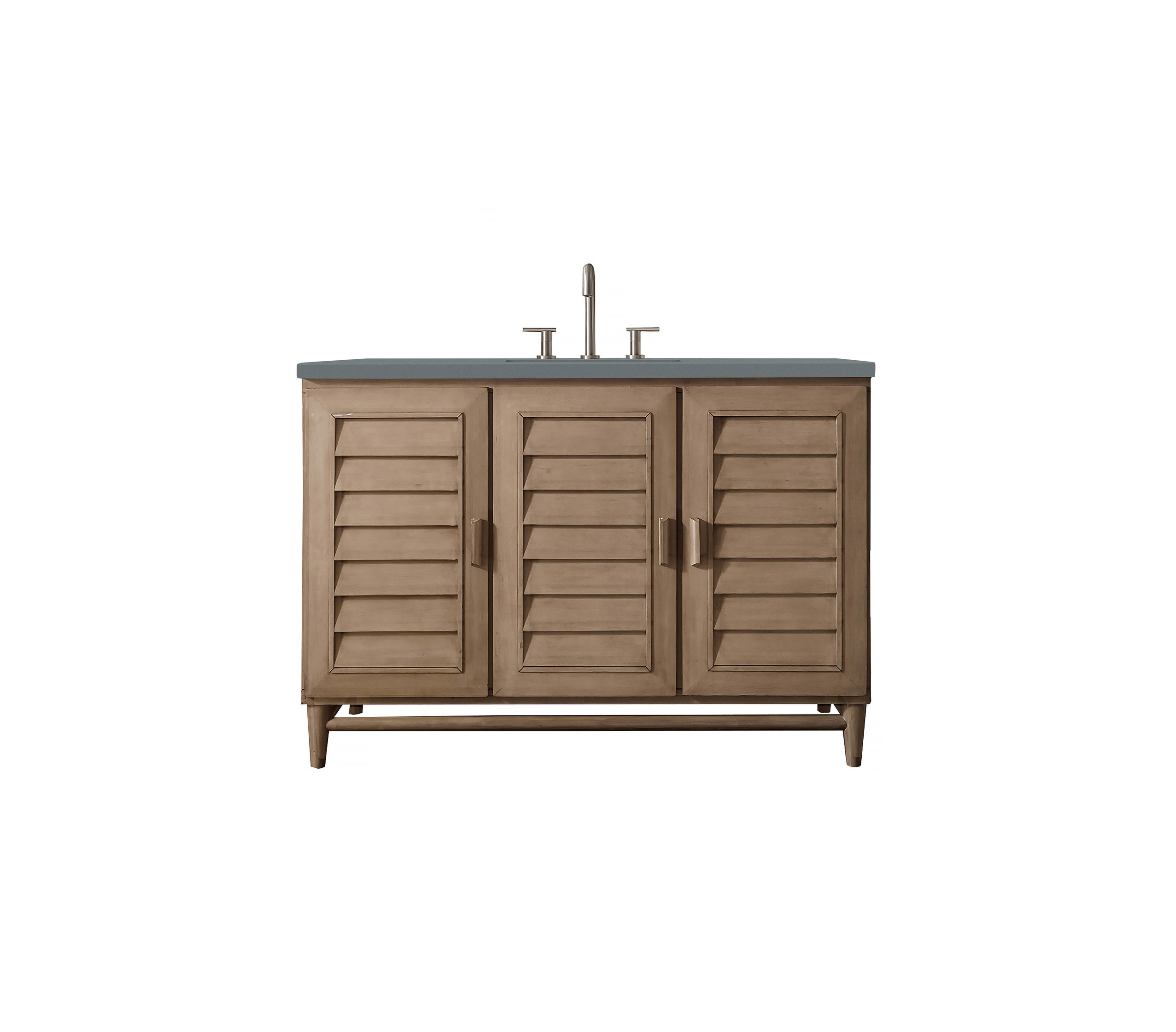 James Martin 620-V48-WW-3CBL 48" Single Vanity White Washed Walnut ...