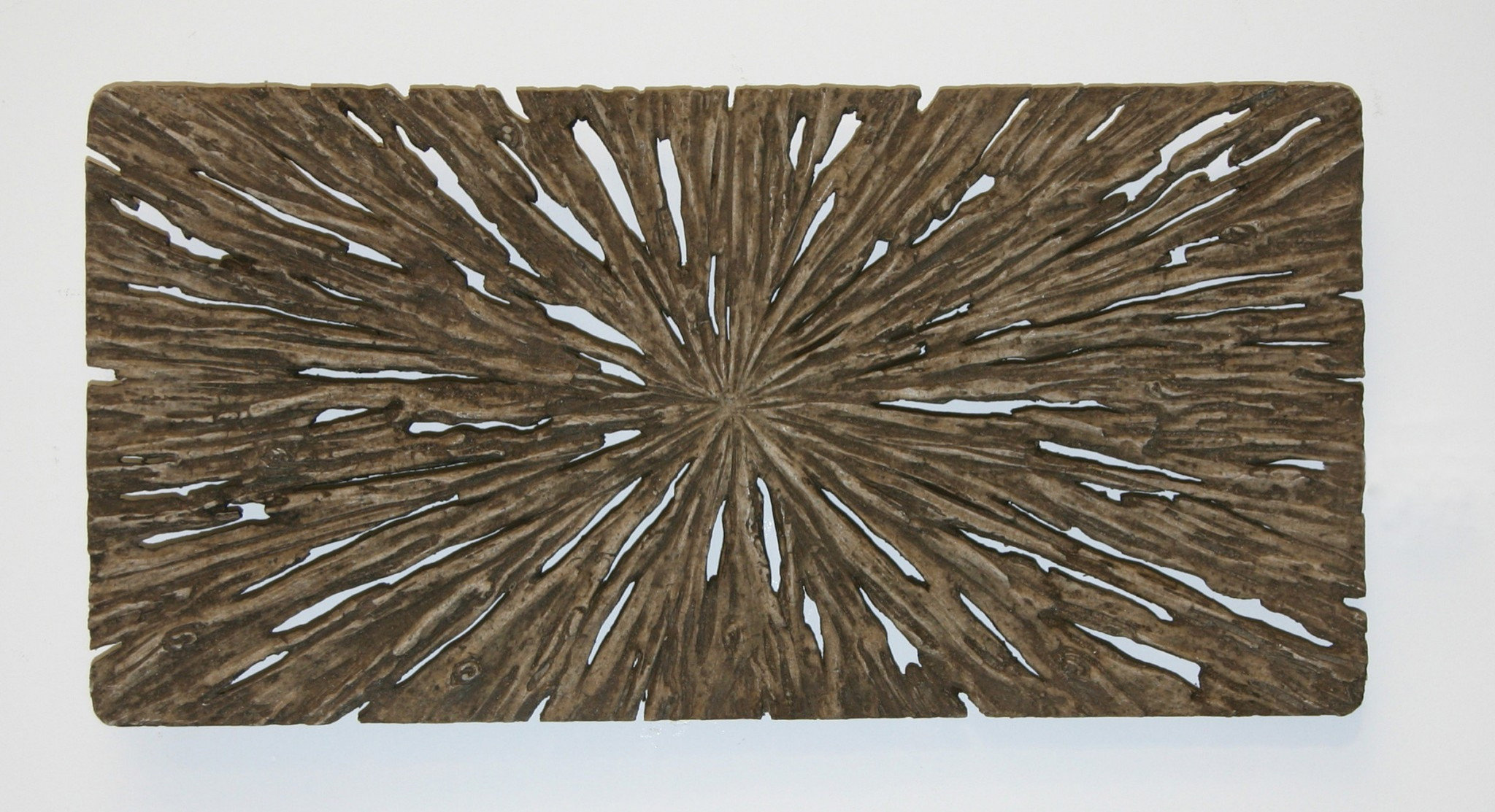 1" x 20" x 40" Brown Long Square Rotten Wood Wall Decor - Contemporary ...