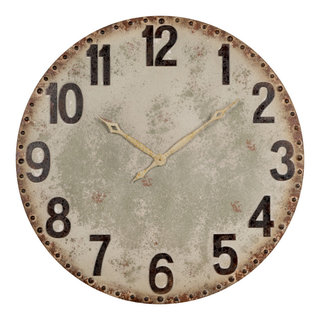 Lara Wall Clock - Farmhouse - Wall Clocks - by Cooper Classics | Houzz