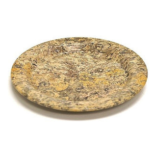 Fossil Stone 10" Charger Plate - Traditional - Charger Plates - by ...