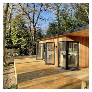 Unique garden office by the pond - Modern - Shed - Sussex - by A Room ...
