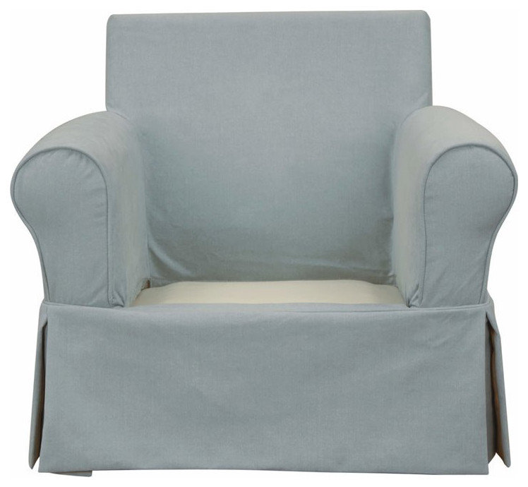Sunset Trading Horizon Fabric Slipcovered Swivel Rocking Chair in Ocean ...