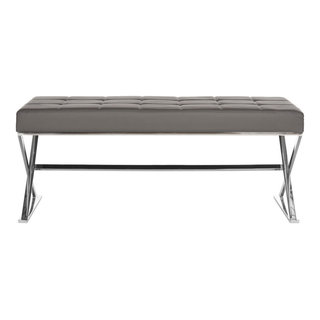 Isla Bench Grey - Contemporary - Upholstered Benches - by AED Luxury ...
