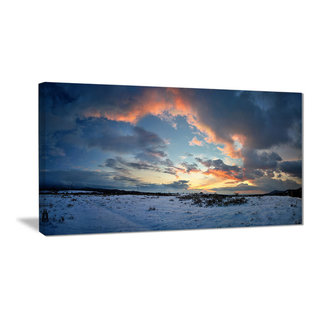 "Dark Winter Sky" Landscape Photography Canvas Print, 32"x16 ...