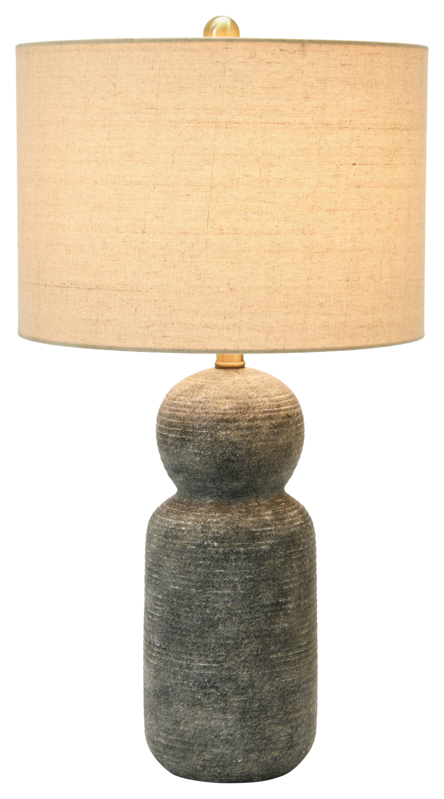 14" Round Stoneware Desk Lamp - Transitional - Table Lamps - by Olive ...