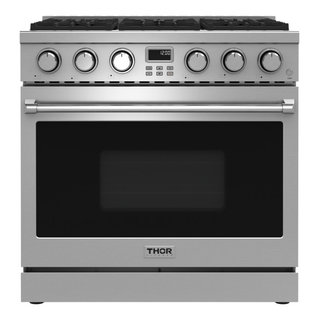 4-Burner Sealed Contemporary A-Series Gas Range, 36" - Contemporary ...