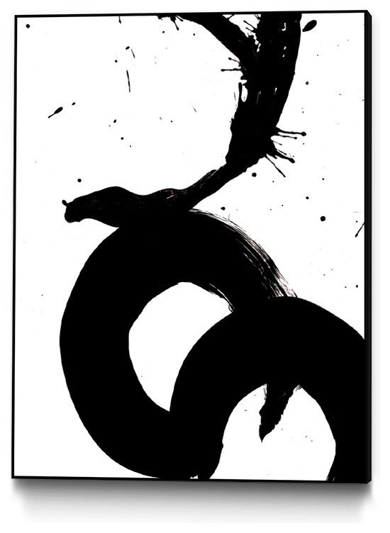 "Ink Blot V" Art block Framed Canvas, 24"x36" - Contemporary - Prints ...