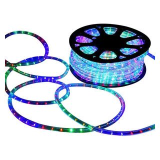 DELight 150' 2-Wire LED Rope Light Holiday Decor Outdoor, Saffron ...