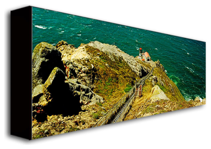 'Lighthouse' Canvas Art by Preston, 16" x 47" - Beach Style - Prints ...