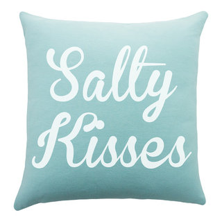 Salty Kisses Pillow - Beach Style - Decorative Pillows - by ...