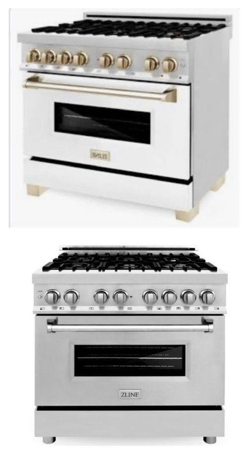 mixing gold and stainless in kitchen