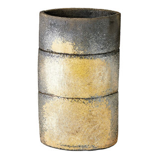 Stacked Vase, Ochre, Small - Contemporary - Vases - by GLOBAL VIEWS and ...