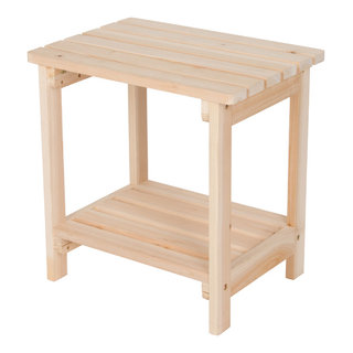 Rectangular Side Table, Small - Rustic - Outdoor Side Tables - by Shine ...