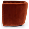 Ashley Tufted Swivel Chair, Sapphire Rust - Contemporary - Armchairs ...