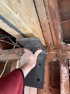 Contractor cut LVL w flitch plate