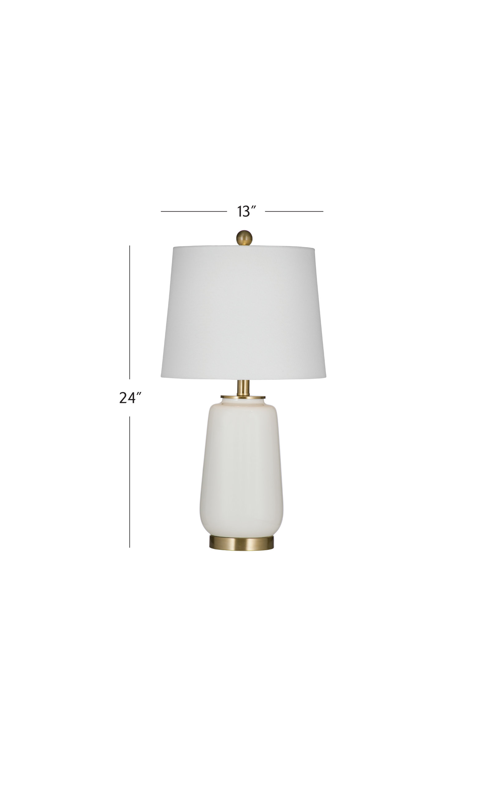 Cream Table Lamp - Cream - Transitional - Table Lamps - by Bassett ...