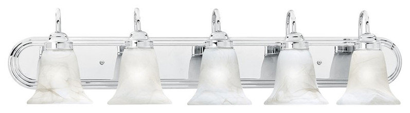 Thomas Lighting Homestead 5-Light Wall Lamp, Chrome - Traditional ...