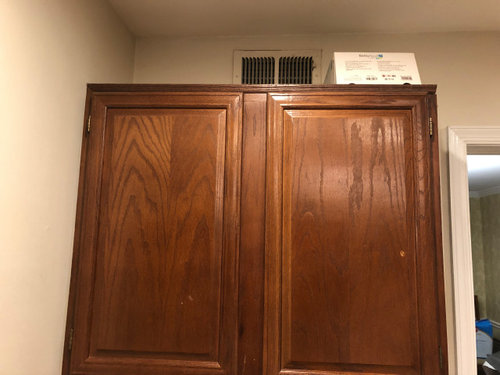 How to deal with kitchen wall register