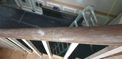 Damaged Victorian Staircase Handrail Restoration Options | Houzz UK