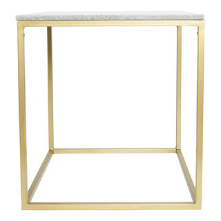 Marble Square Accent Table, 18"x18"x20" - Contemporary - Side Tables ...