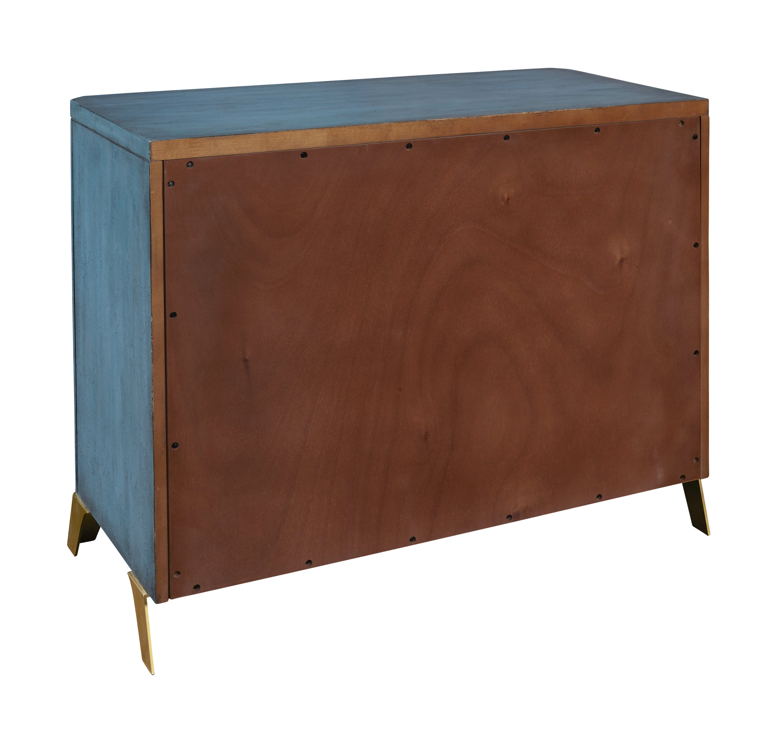 Three Drawer Turquoise Blue Accent Chest - Contemporary - Accent Chests ...