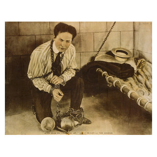 Harry Houdini Locked in Prison. 1898 Print, 11" x 17" - Contemporary ...