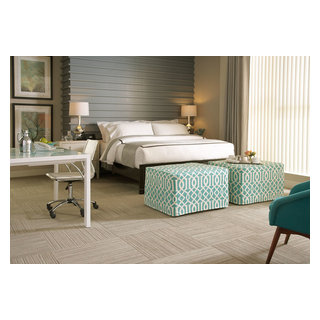 Castro Convertible Ottomans at the foot of a king size bed ...