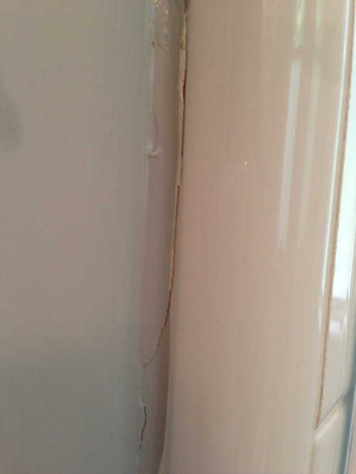 Cracked subway tiles in remodeled bathroom | Houzz Forum